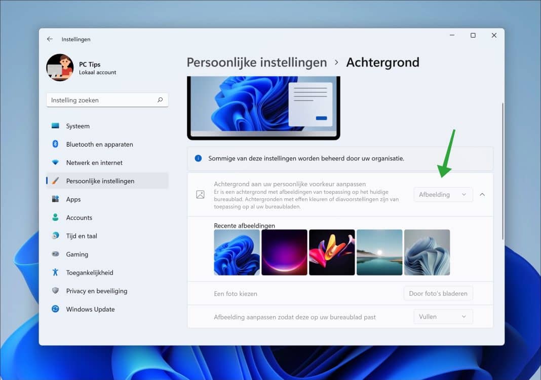 Blokkeer het wijzigen van de achtergrond in Windows 11 of 10