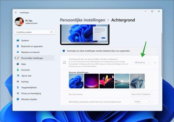 Blokkeer het wijzigen van de achtergrond in Windows 11 of 10