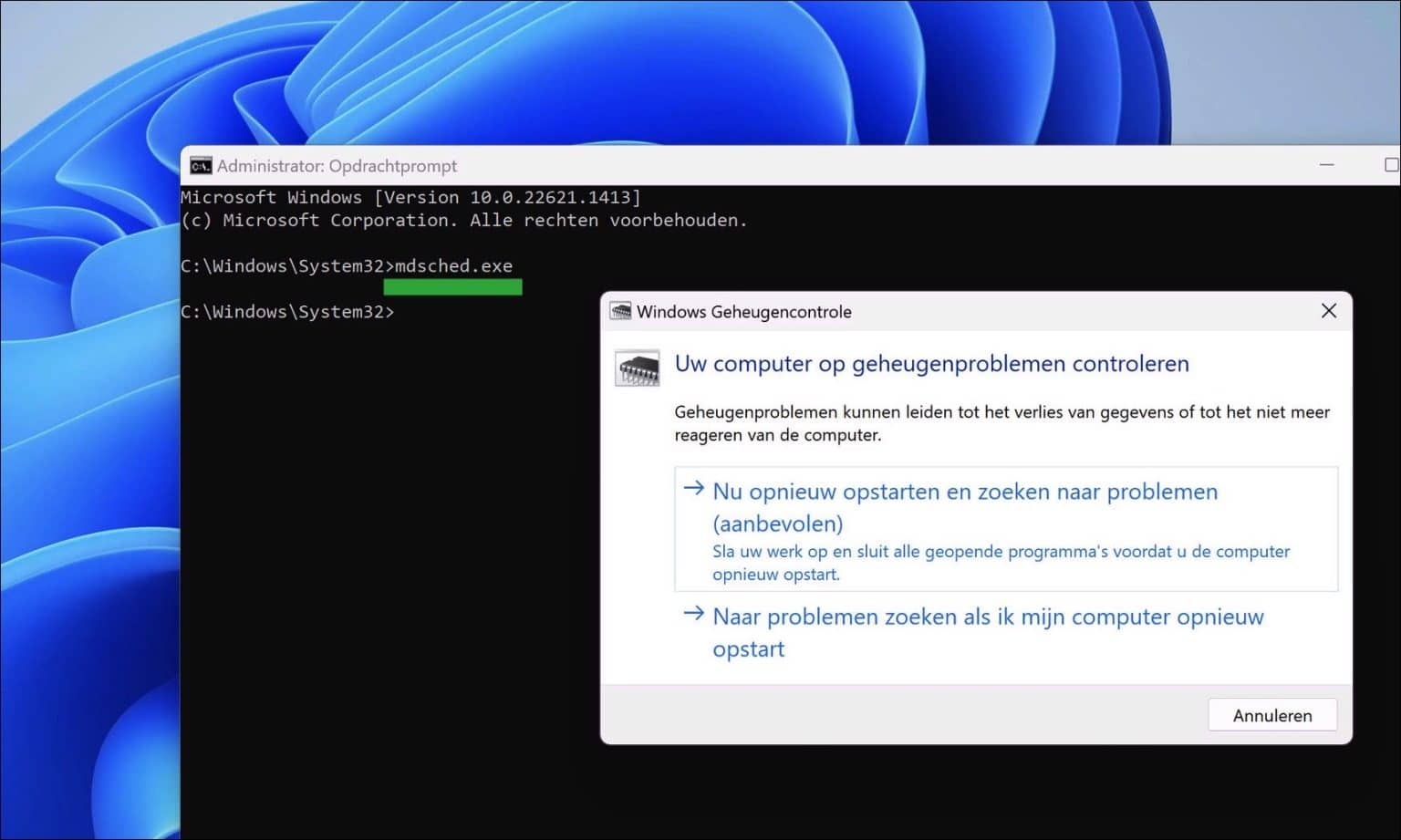 Geheugentest uitvoeren in Windows 11 of Windows 10 - PC Tips
