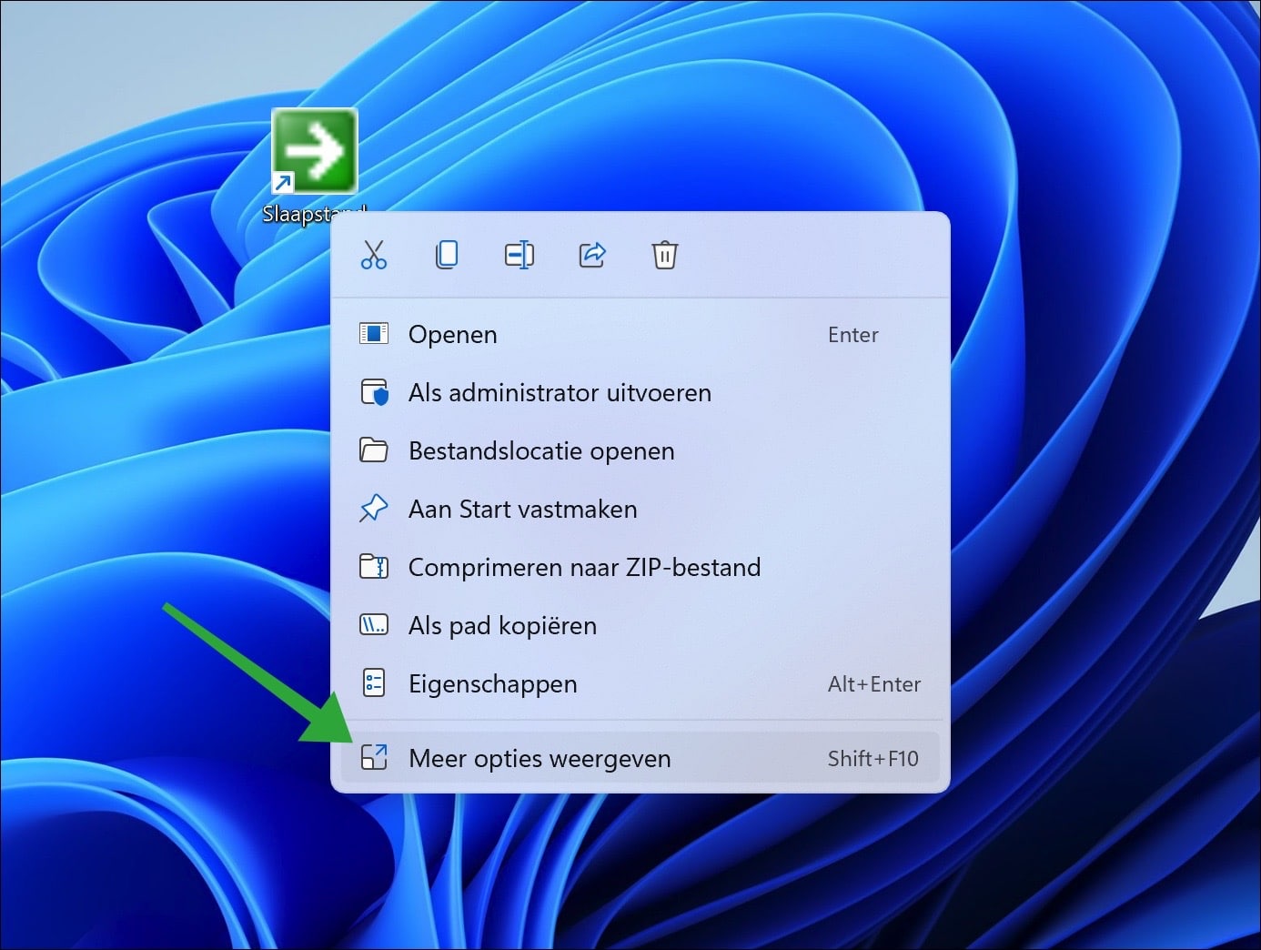 Slaapstand knop toevoegen op de taakbalk in Windows 11 of 10