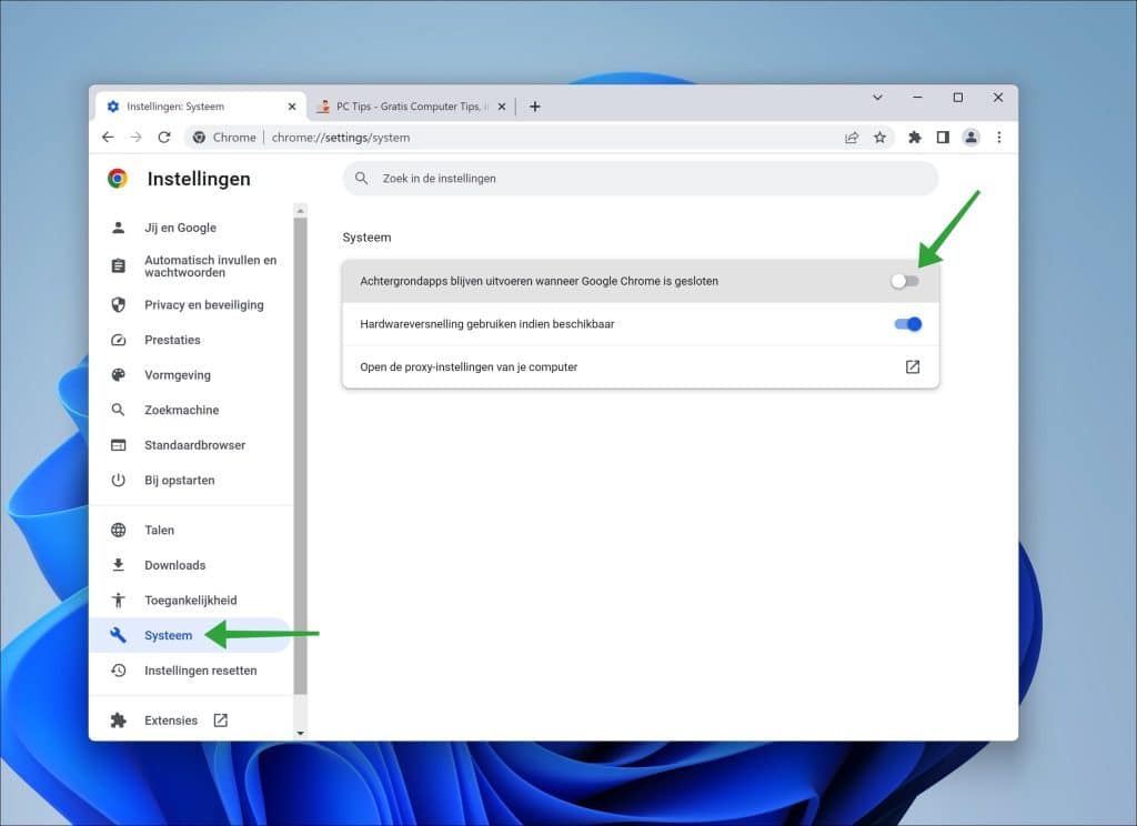 Google Chrome op de achtergrond uitschakelen? Dit is hoe!