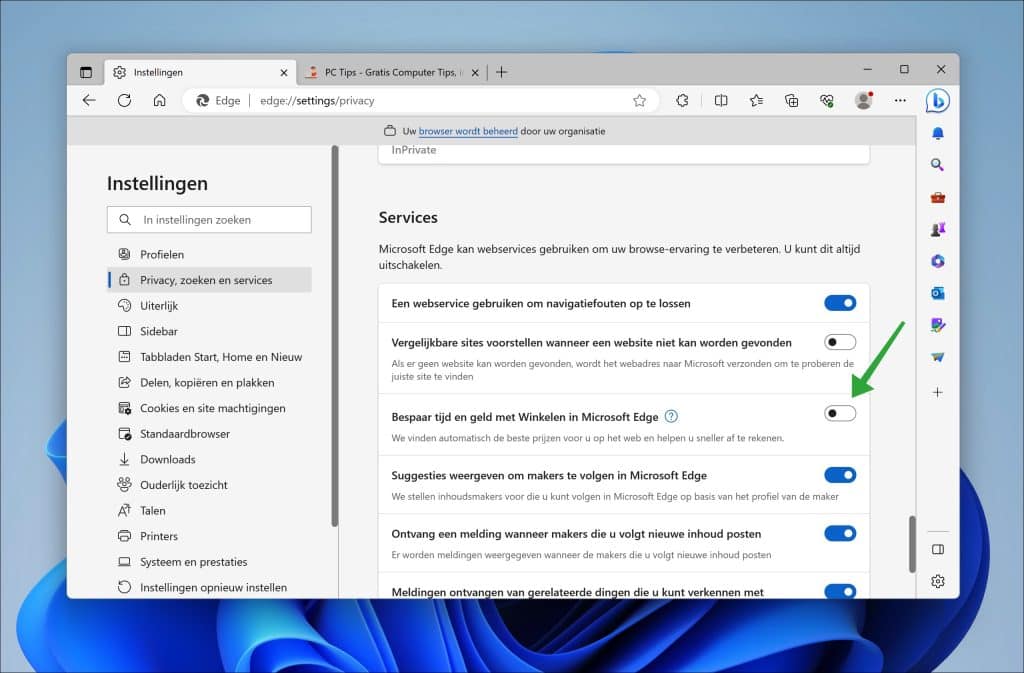 Wijzig deze 10 privacy instellingen in Microsoft Edge