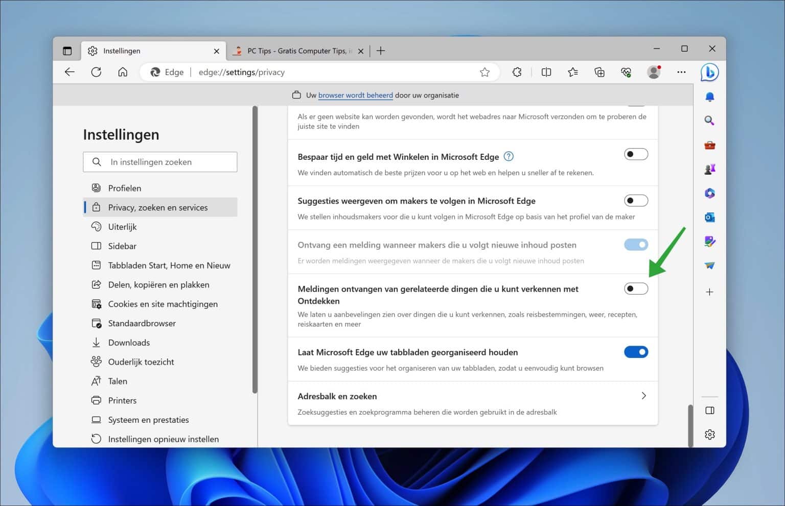 Wijzig deze 10 privacy instellingen in Microsoft Edge