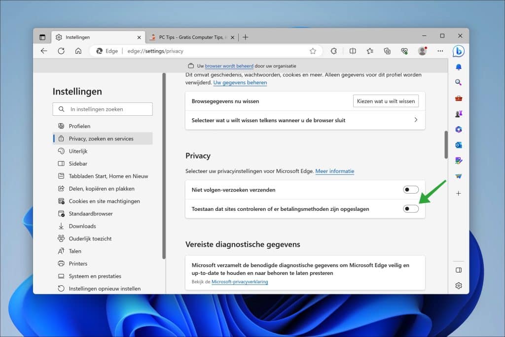 Wijzig deze 10 privacy instellingen in Microsoft Edge