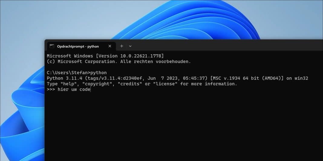 Python installeren en gebruiken in Windows 11