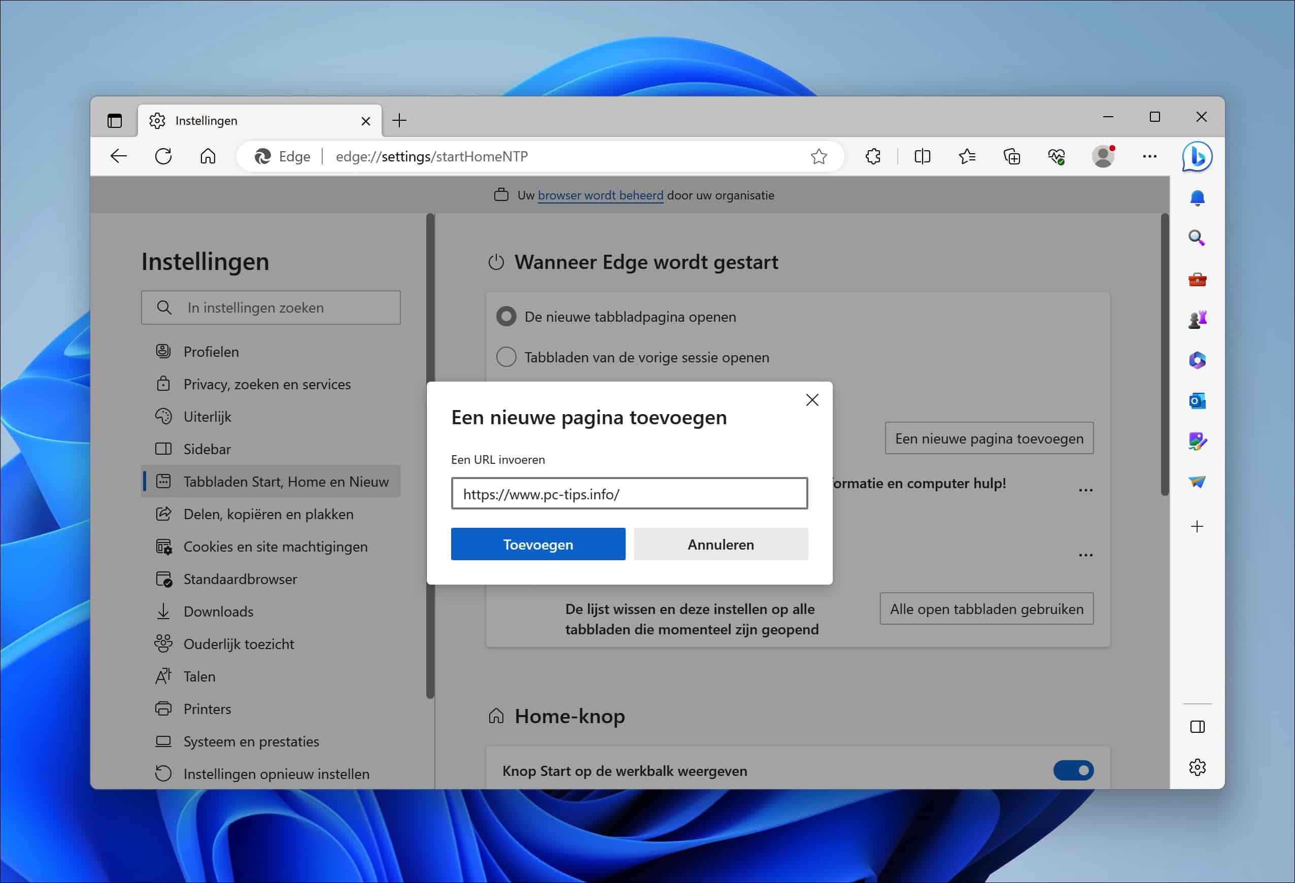 Startpagina wijzigen in Microsoft Edge? Zo werk het!