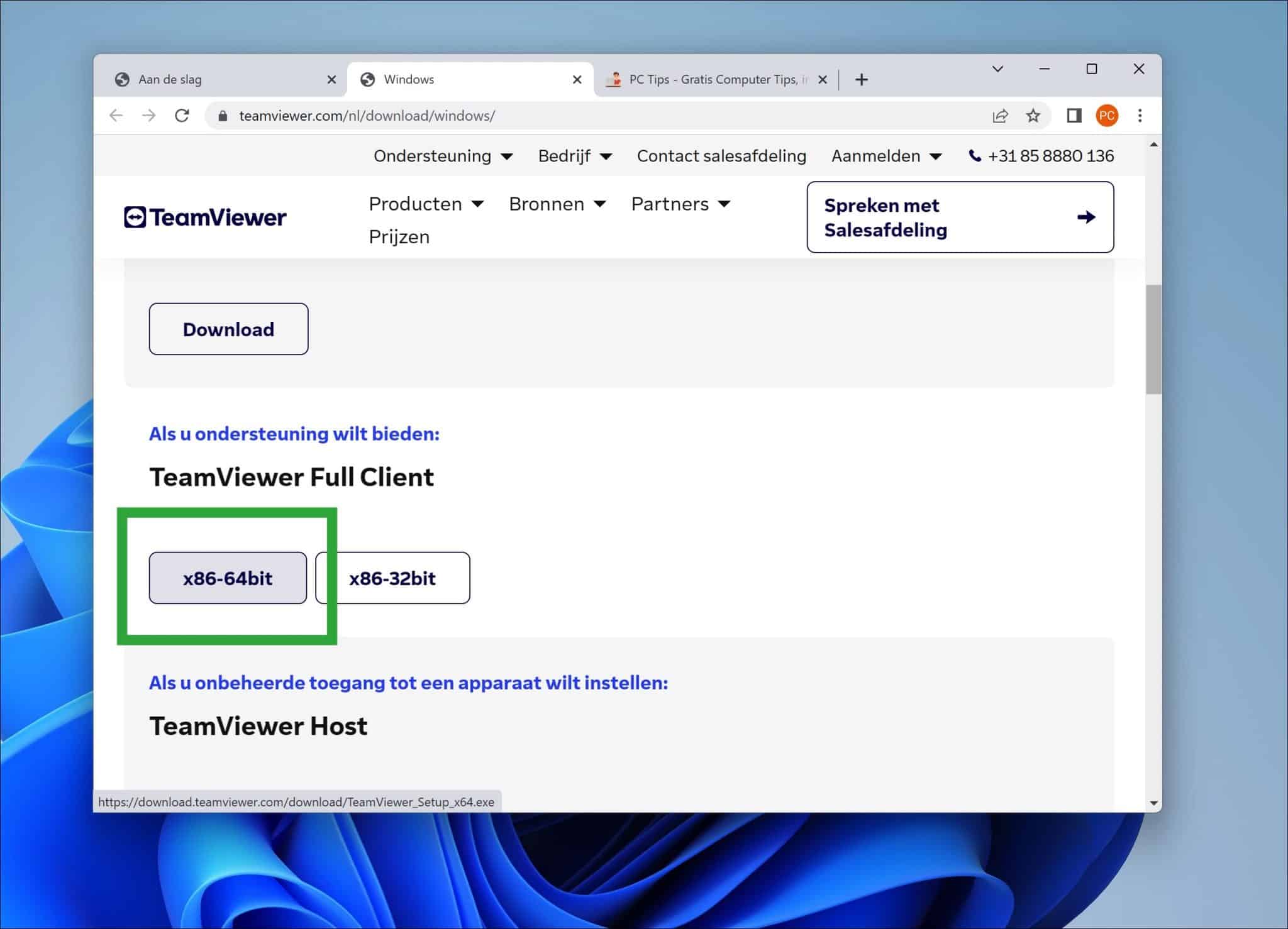 Teamviewer voor Windows 11 installeren en gebruiken