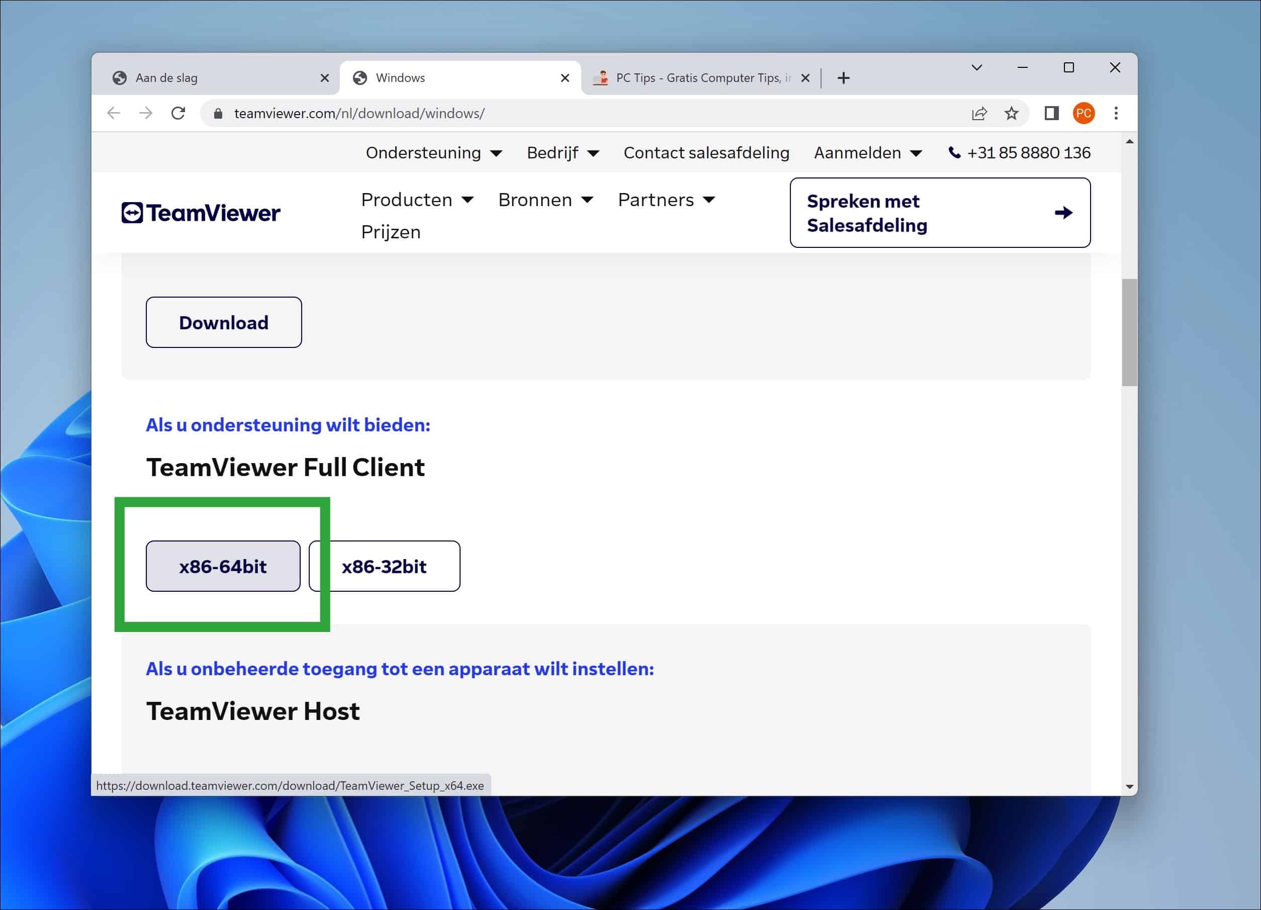 Teamviewer voor Windows 11 installeren en gebruiken