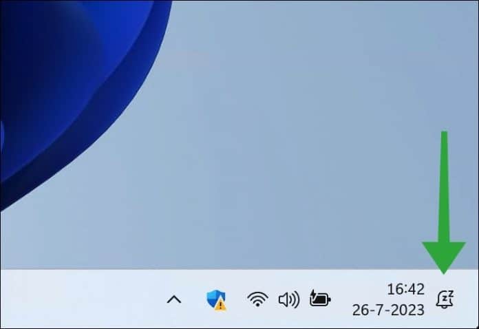 Niet storen inschakelen of uitschakelen in Windows 11