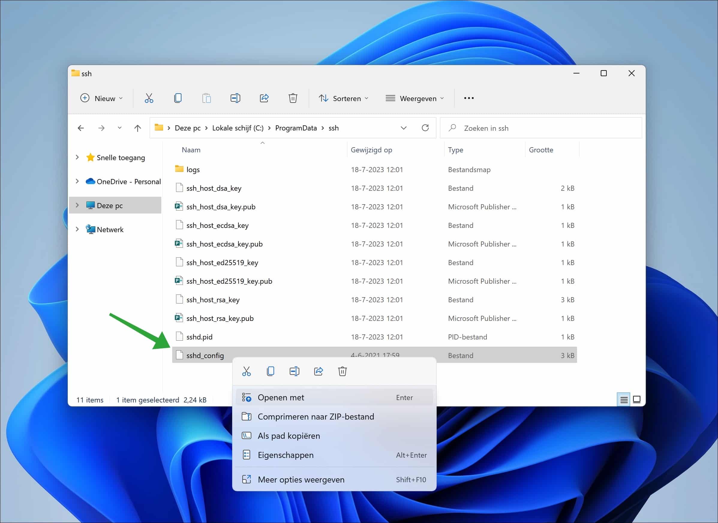 OpenSSH server installeren in Windows 11 (Stap voor stap)