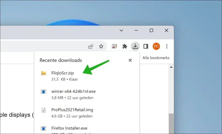 Flip Klok schermbeveiliging voor Windows 11 of 10