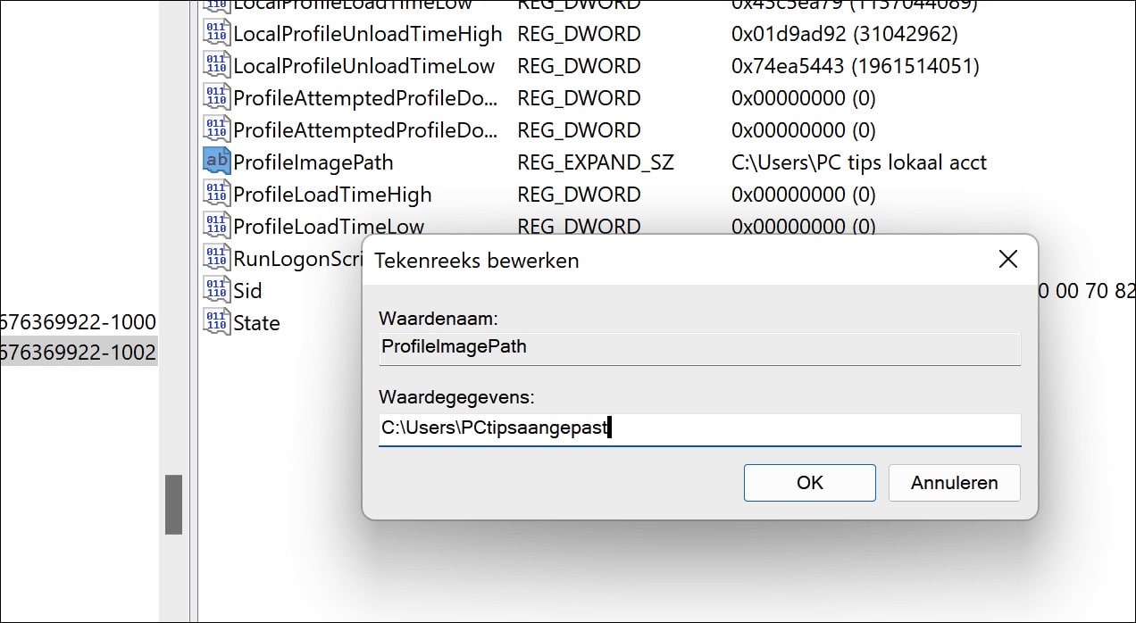 Gebruikersprofiel map naam wijzigen in Windows 11? Dit is hoe