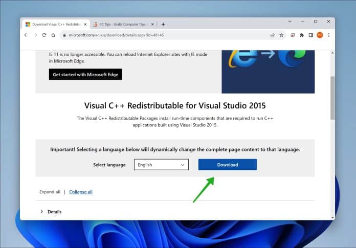 Vcruntime140.dll foutmelding of Vcruntime140.dll niet gevonden