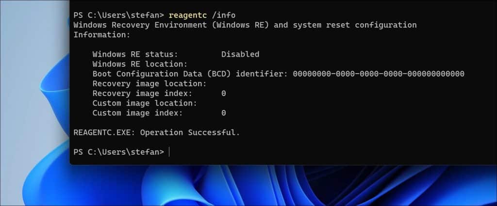 Windows herstelomgeving (WinRE) blokkeren in Windows 11/10
