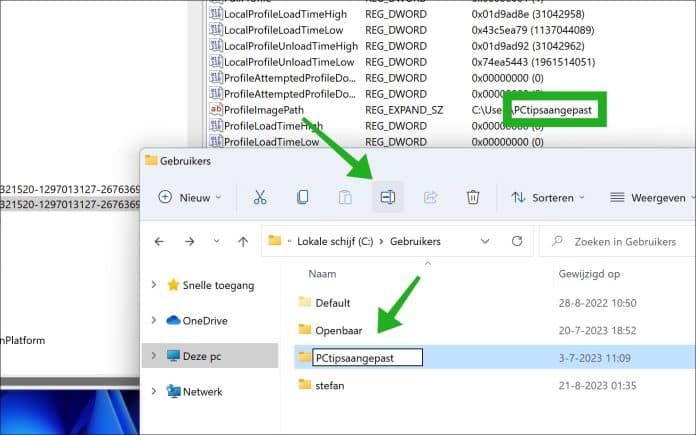 Gebruikersprofiel map naam wijzigen in Windows 11? Dit is hoe