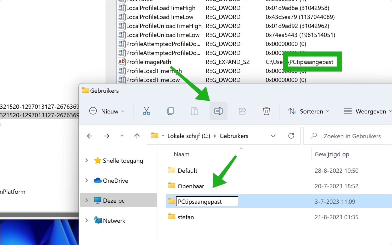 Gebruikersprofiel map naam wijzigen in Windows 11? Dit is hoe