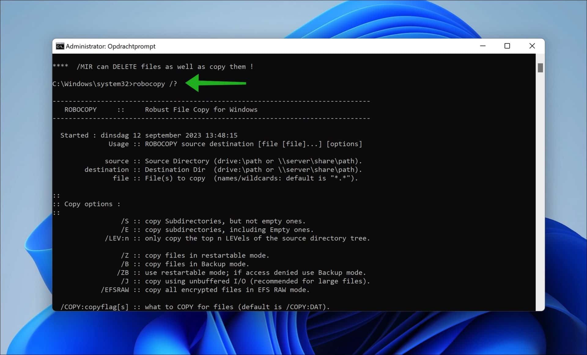 Wat is RoboCopy en hoe gebruikt u RoboCopy (met voorbeelden)