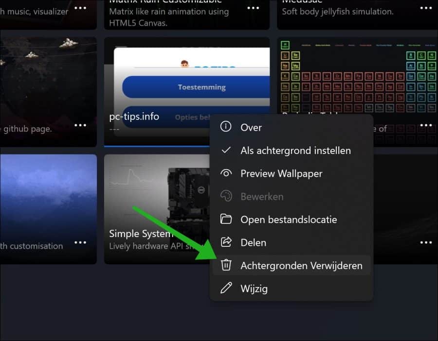 Website instellen als achtergrond in Windows 11 of 10