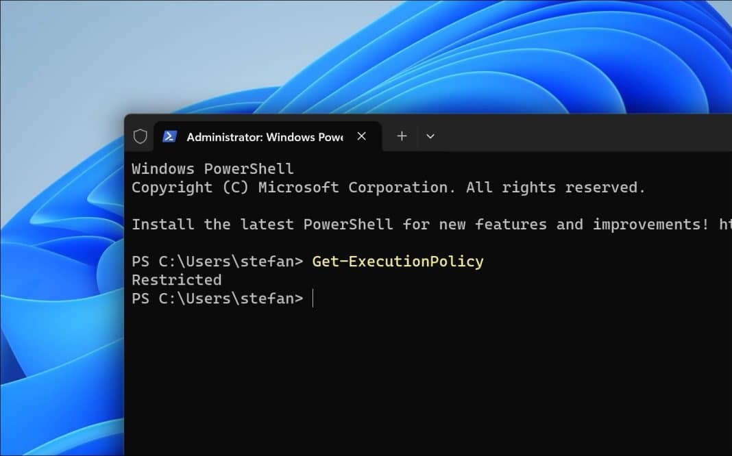 PowerShell Execution Policy wijzigen in Windows 11 of 10
