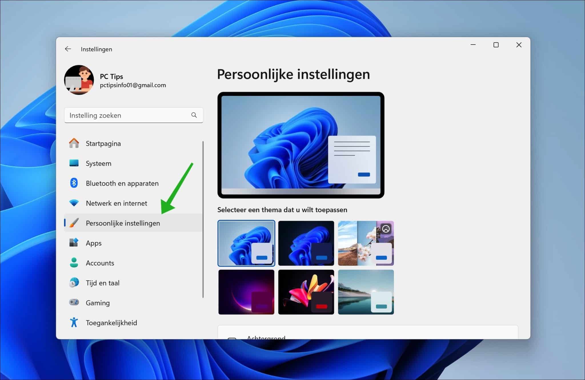 Taakbalk naar links verplaatsen in Windows 11