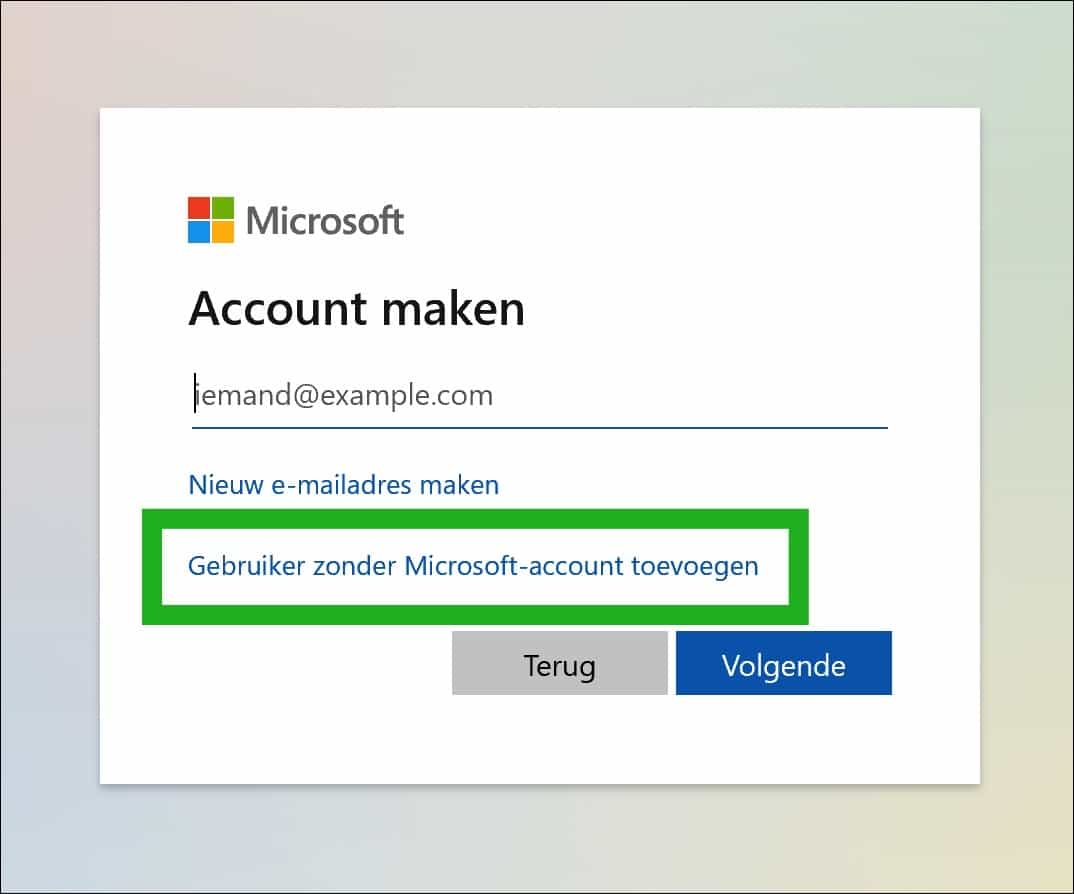 Gebruikersaccount aanmaken zonder wachtwoord in Windows 11/10