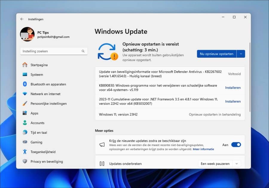 Windows 11 23H2 installeren (Complete uitgebreide gids)