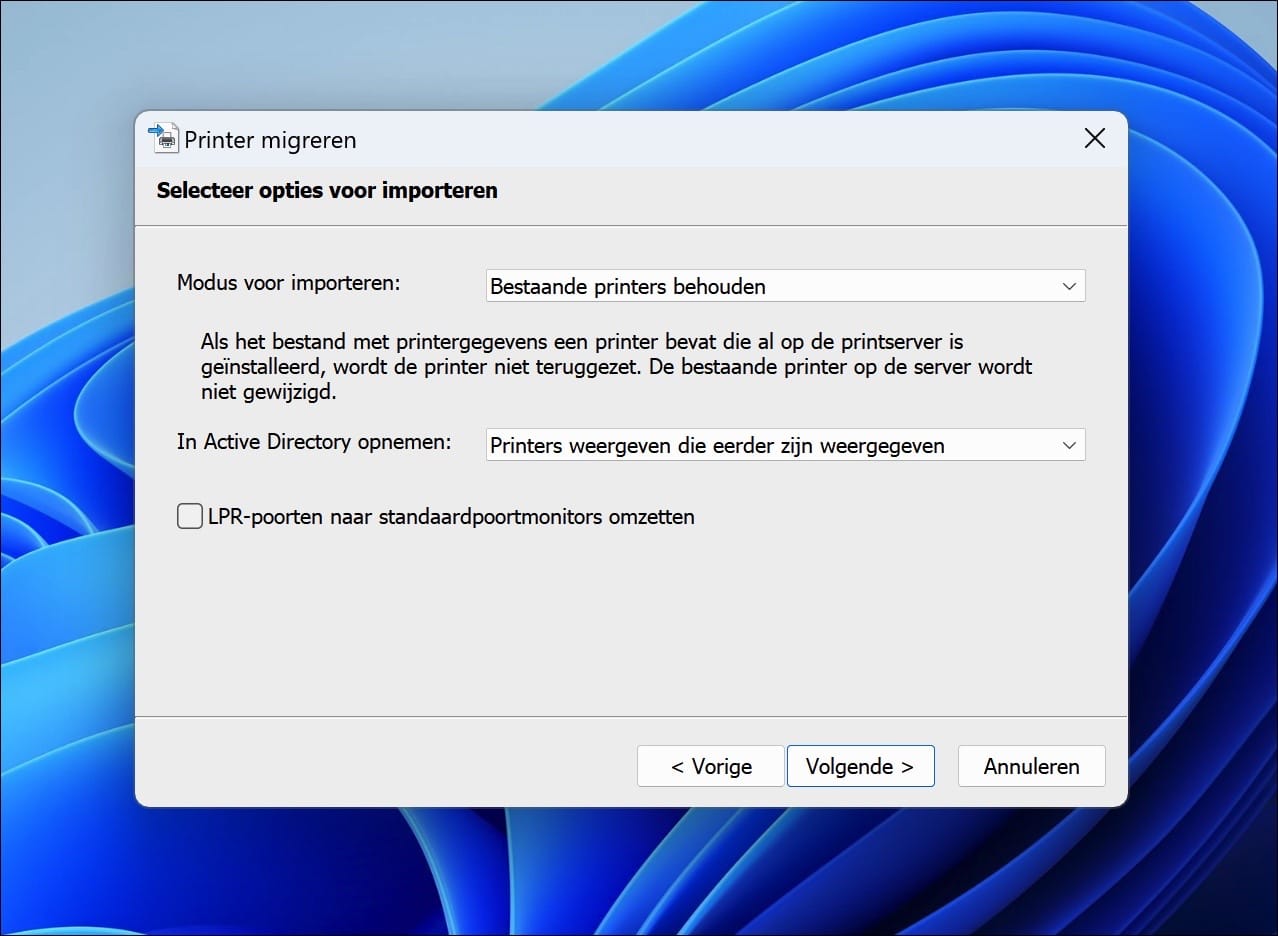 Back-up maken van Printer Stuurprogramma en herstellen