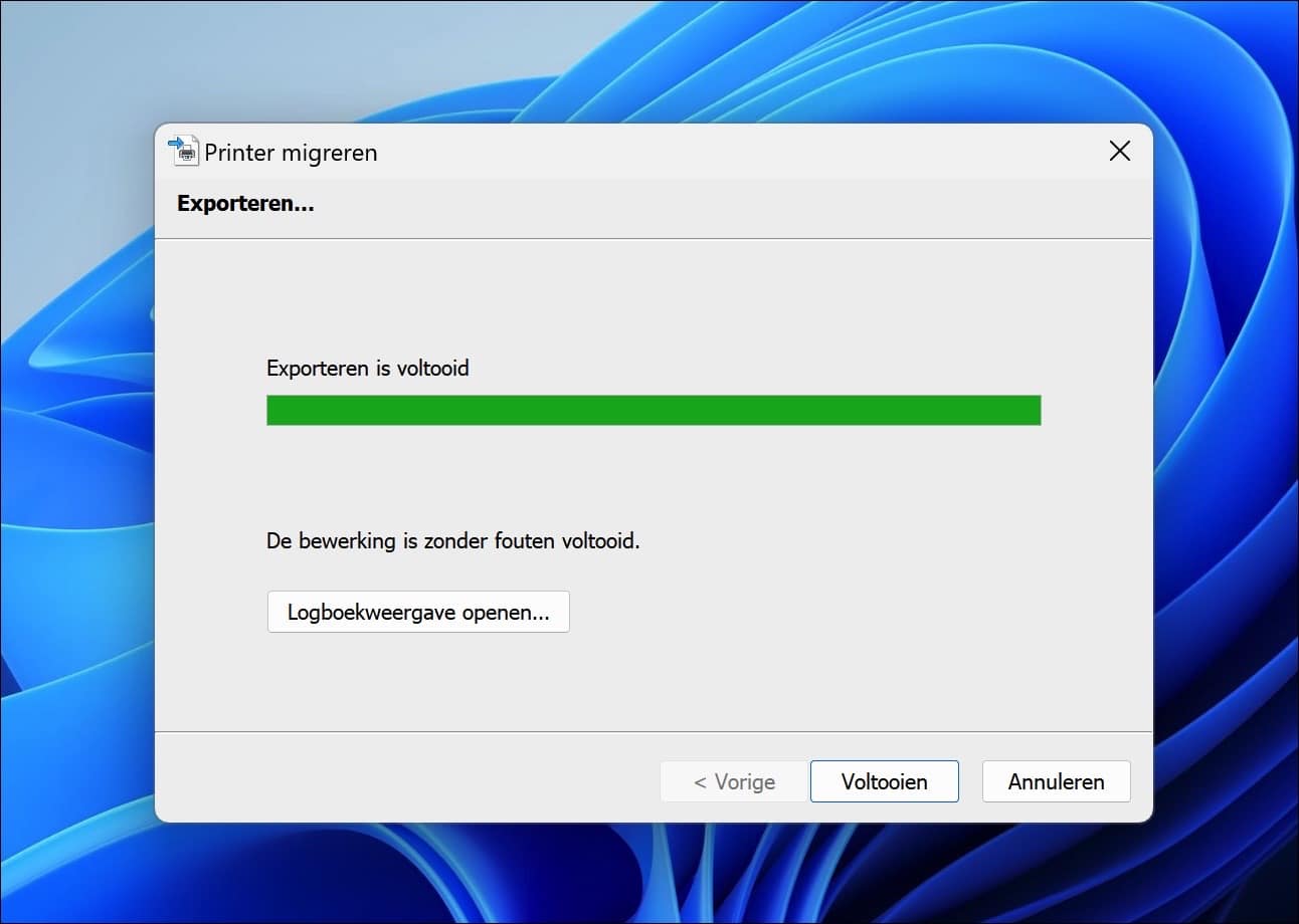 Back-up maken van Printer Stuurprogramma en herstellen