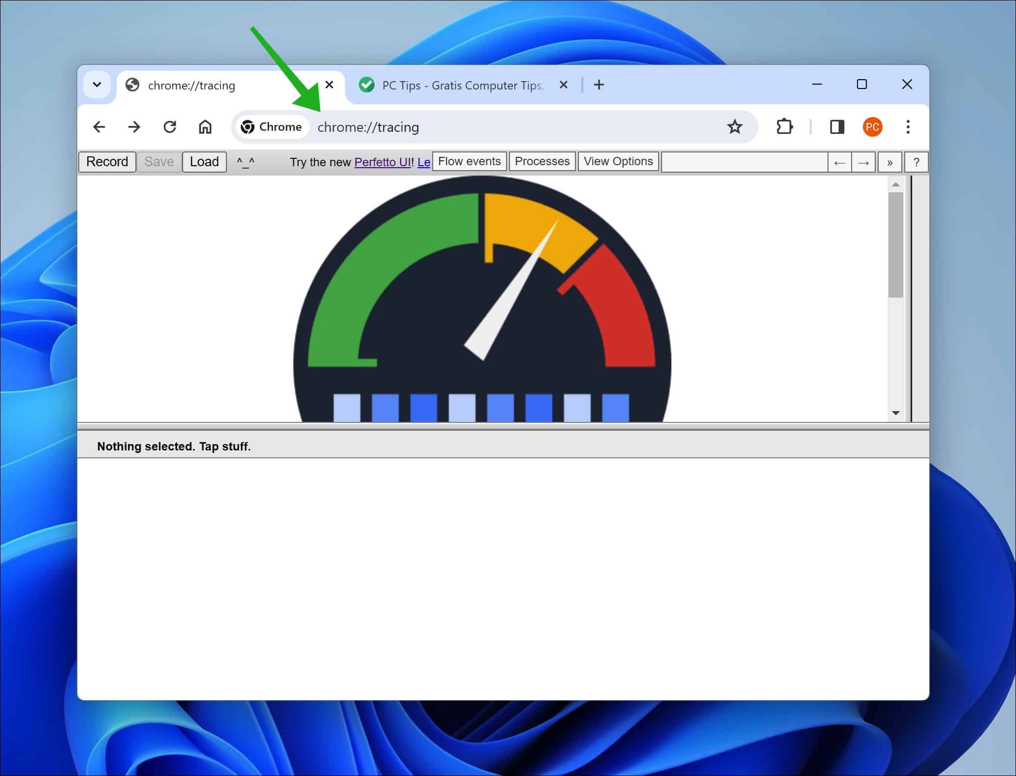 Analyseer Google Chrome of web app prestaties met Tracing