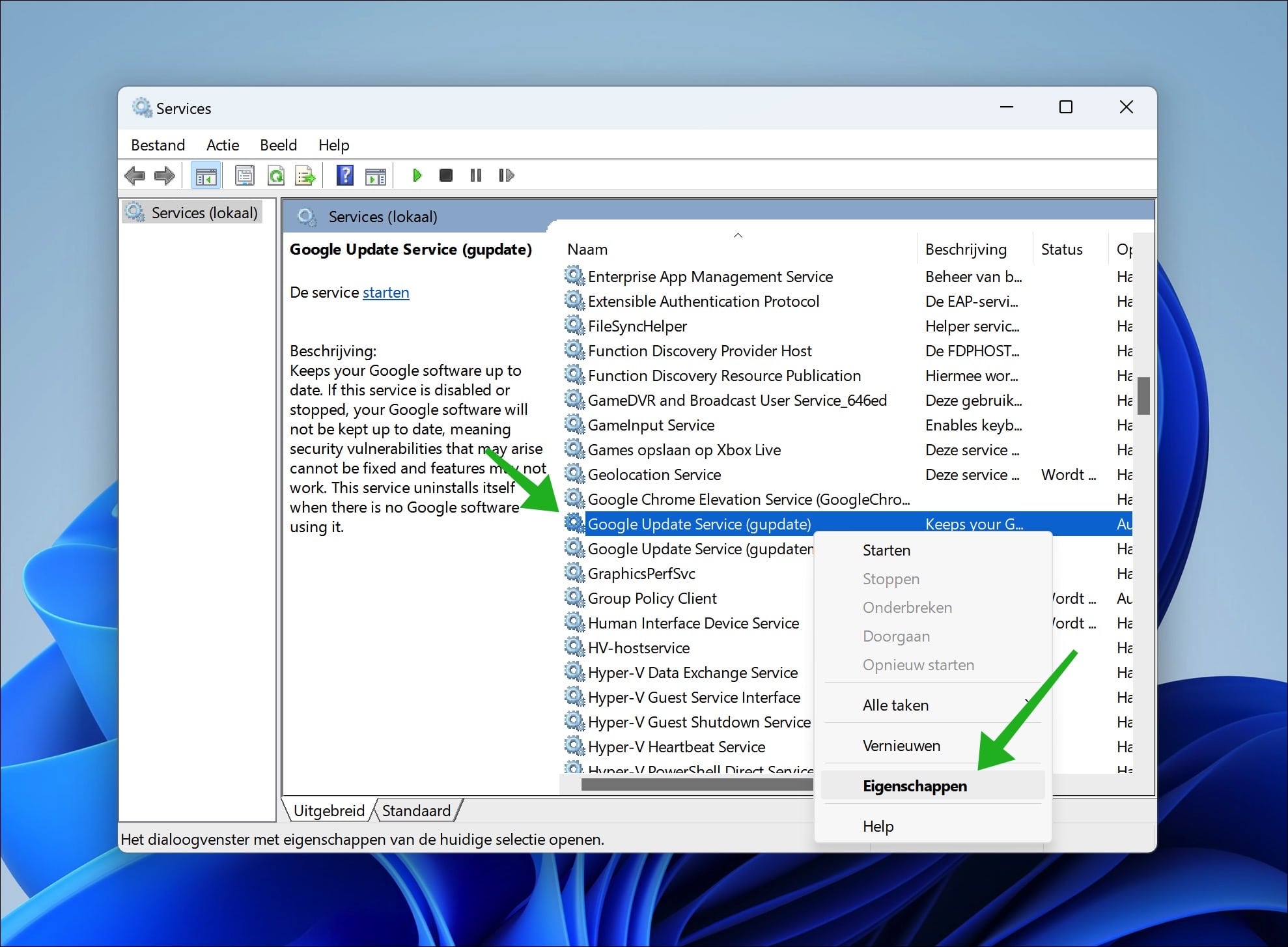 Automatisch updaten van Google Chrome uitschakelen