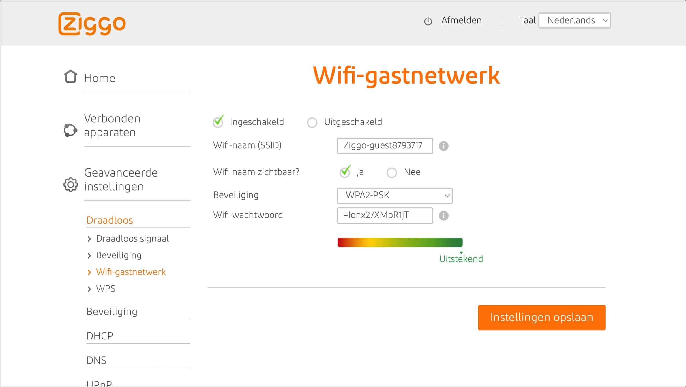 Ziggo wifi draadloos gastnetwerk inschakelen of uitschakelen