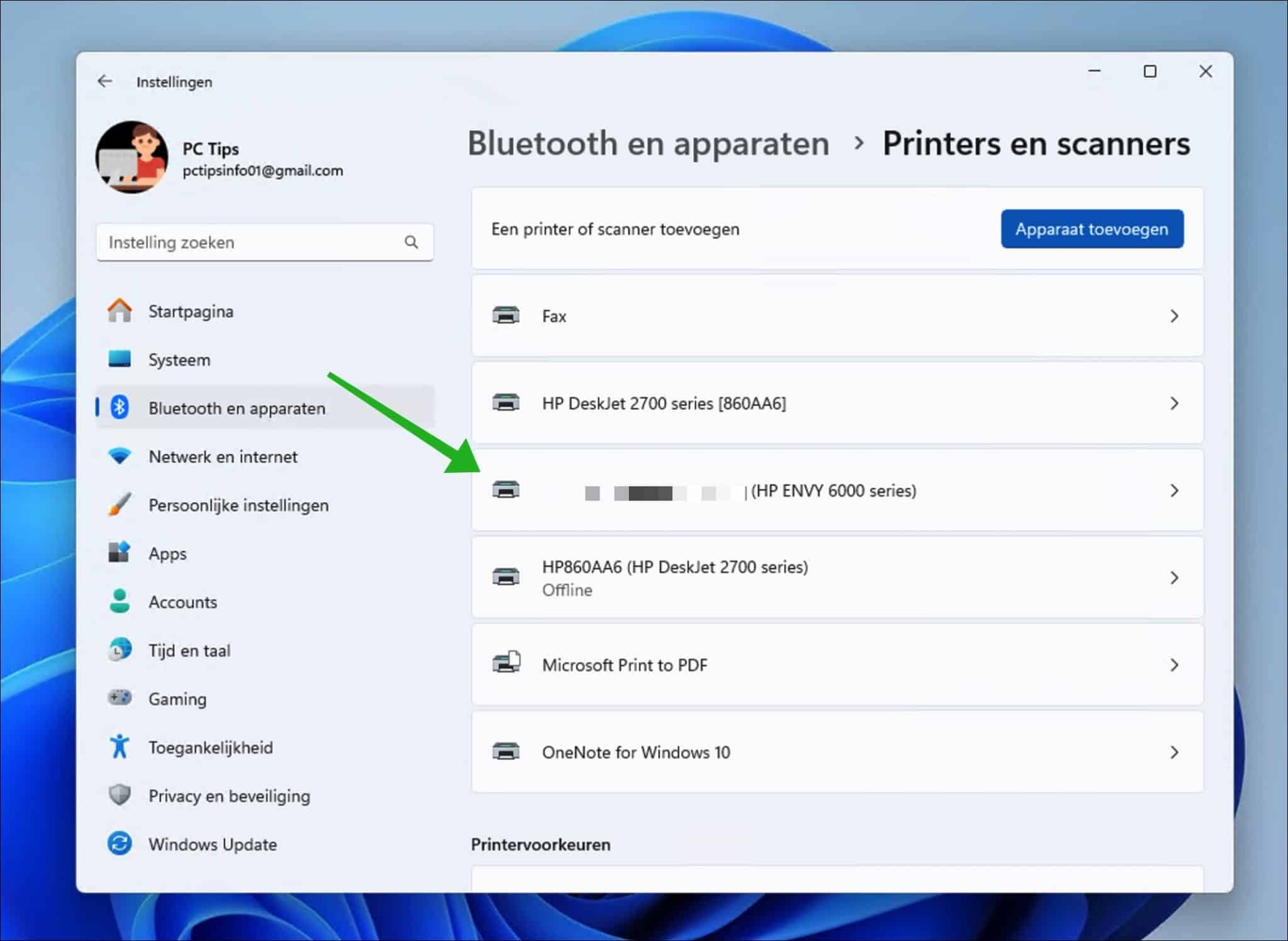 Een printer testpagina afdrukken in Windows 11 - PC Tips