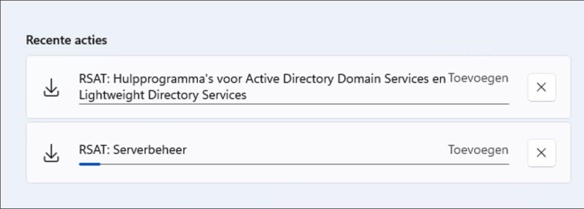 Rsat Remote Server Administration Tools Installeren In Windows 11