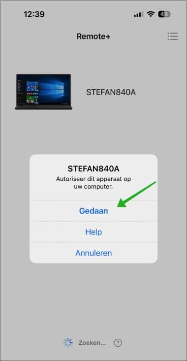 Gebruik telefoon als muis en toetsenbord om computer te bedienen