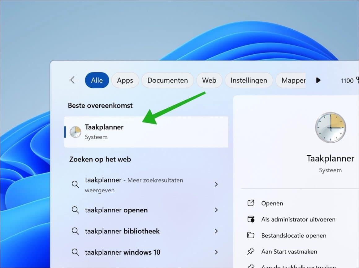 Computer automatisch afsluiten in Windows 11