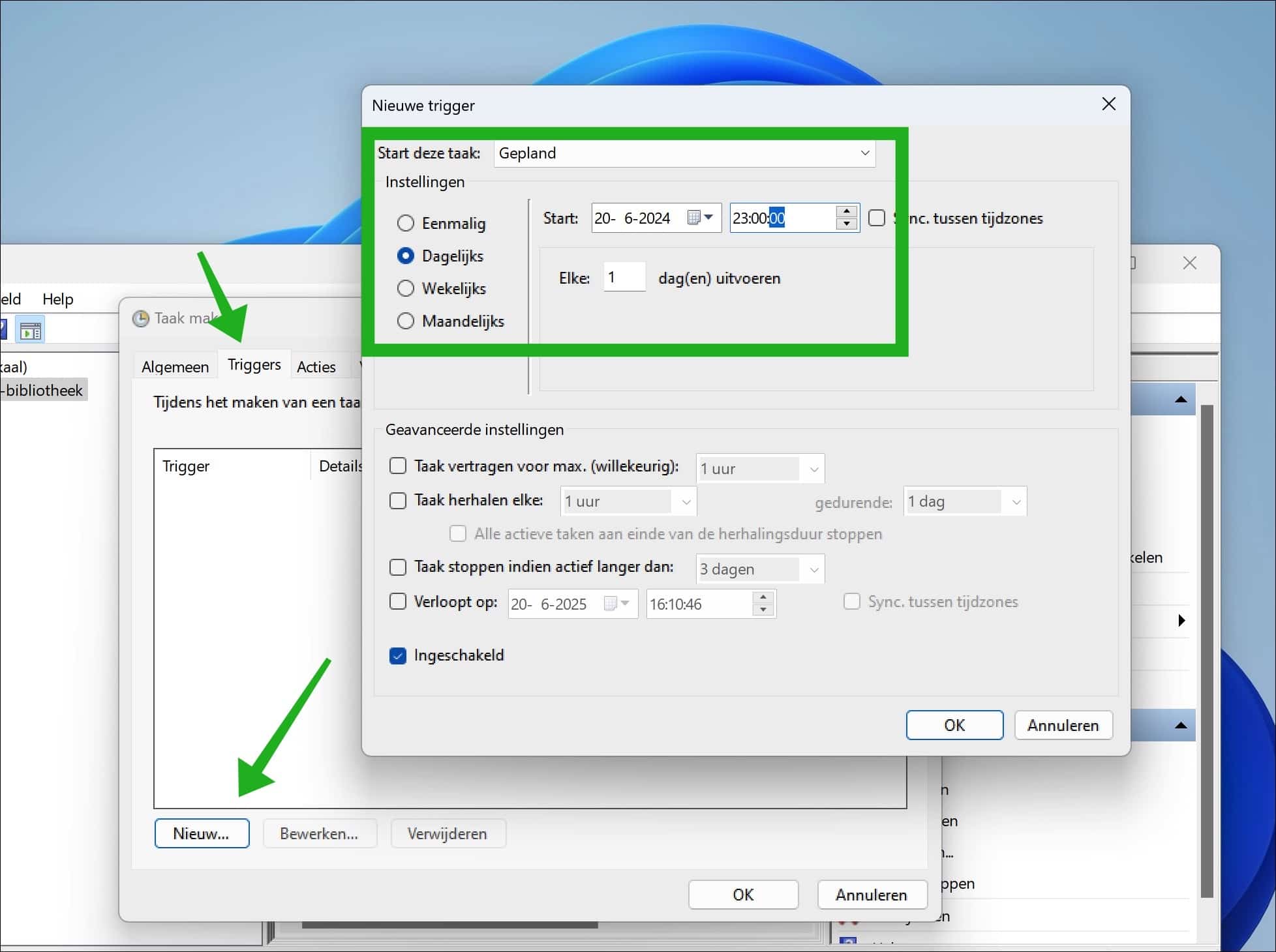 Computer automatisch afsluiten in Windows 11