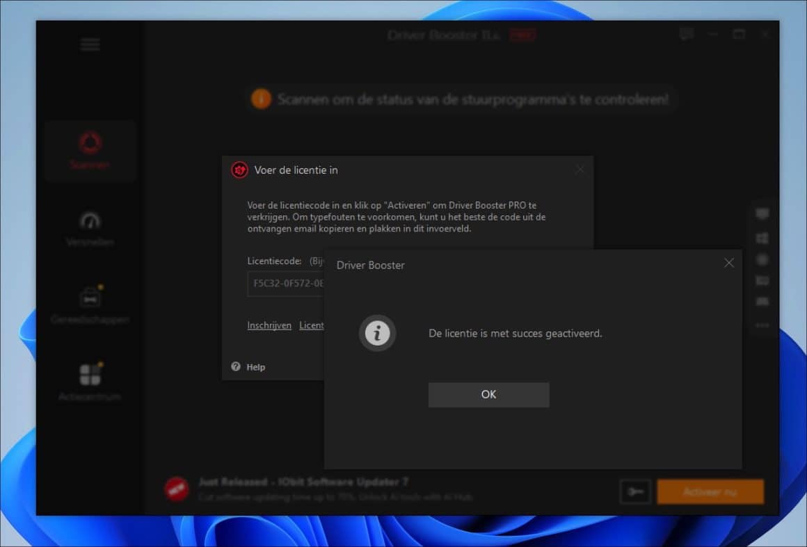 iOBit Driver Booster 11 gratis licentiecode - PC Tips
