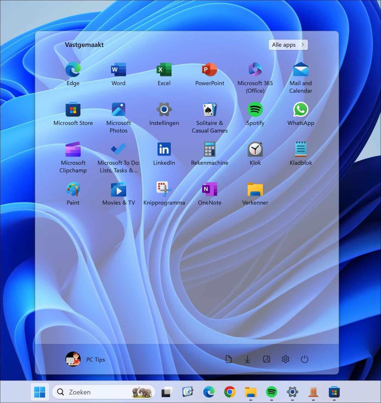 13 tips om het Startmenu in Windows 11 aan te passen