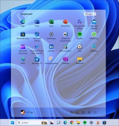 13 tips om het Startmenu in Windows 11 aan te passen
