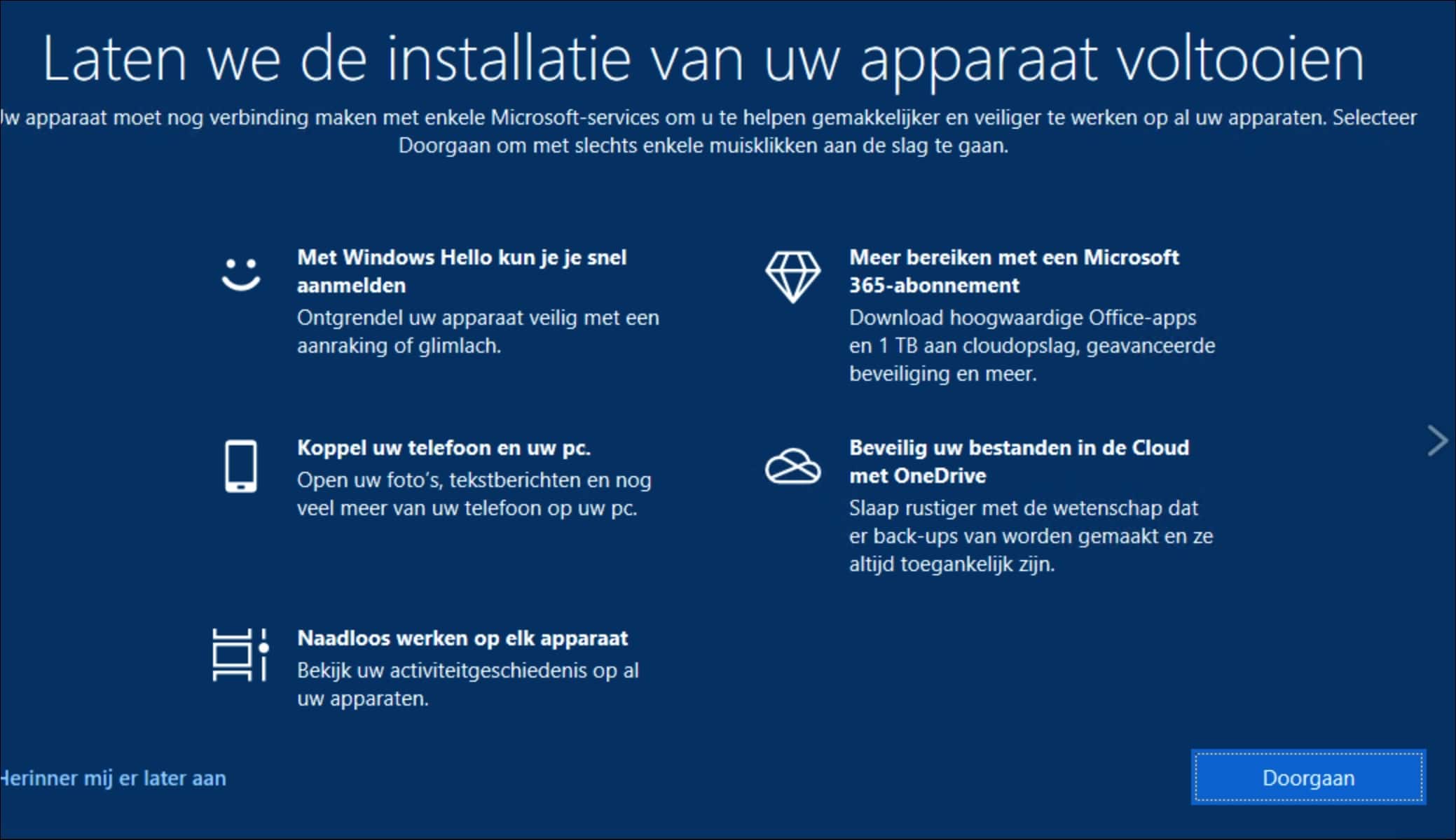 Laten we de installatie van uw apparaat voltooien uitschakelen