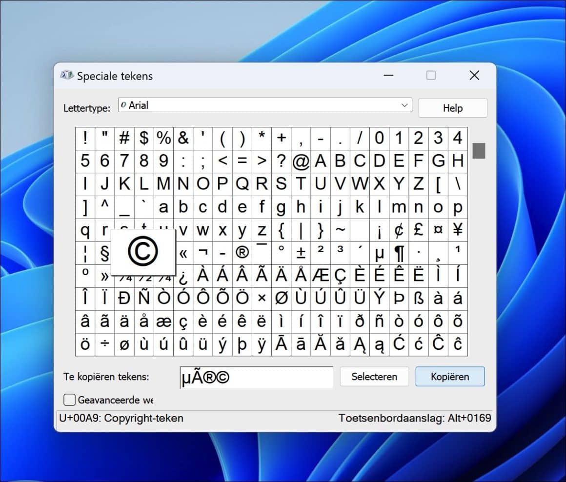Speciale tekens typen in Windows (Complete lijst)