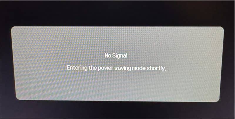 Geen signaal via monitor verbonden met computer