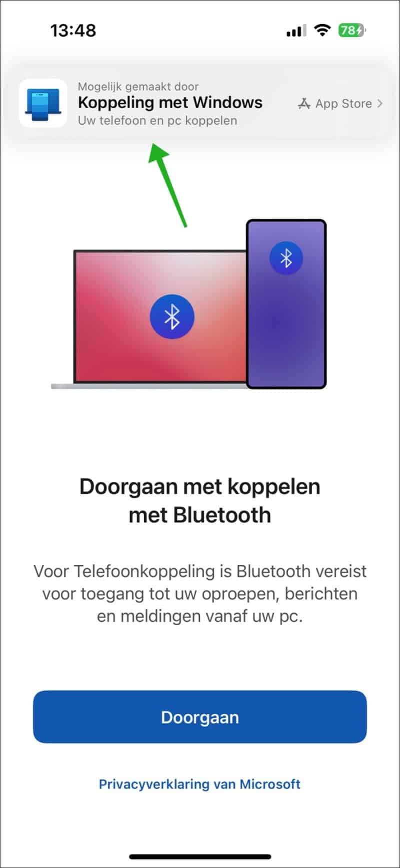 iPhone koppelen met Windows 11 via Telefoonkoppeling