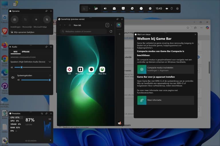 Microsoft Edge Game Assistant installeren en functies