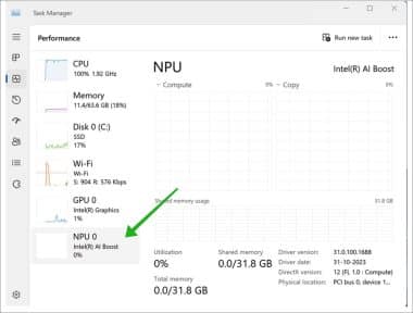 Heeft mijn computer een NPU of AI-engine?