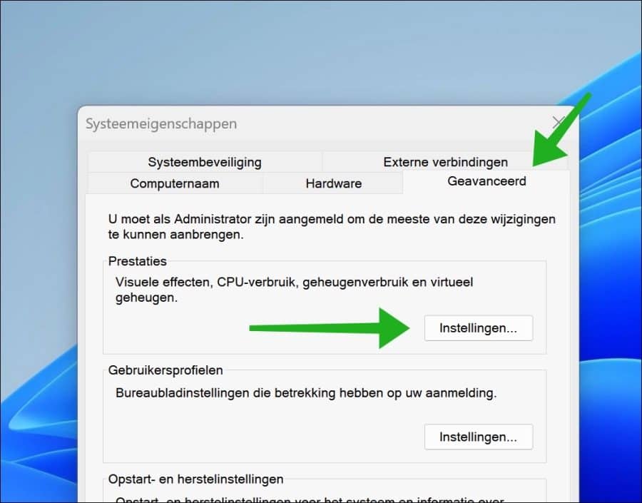 Schaduw of witte tekst bij pictogrammen op bureaublad wijzigen