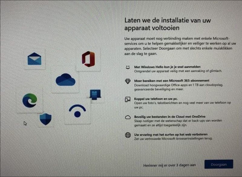 Laten we de installatie van uw apparaat voltooien uitzetten