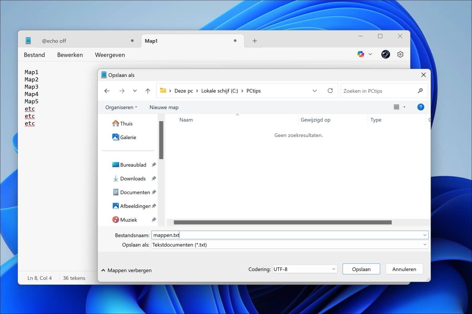 Meerdere mappen aanmaken in Windows