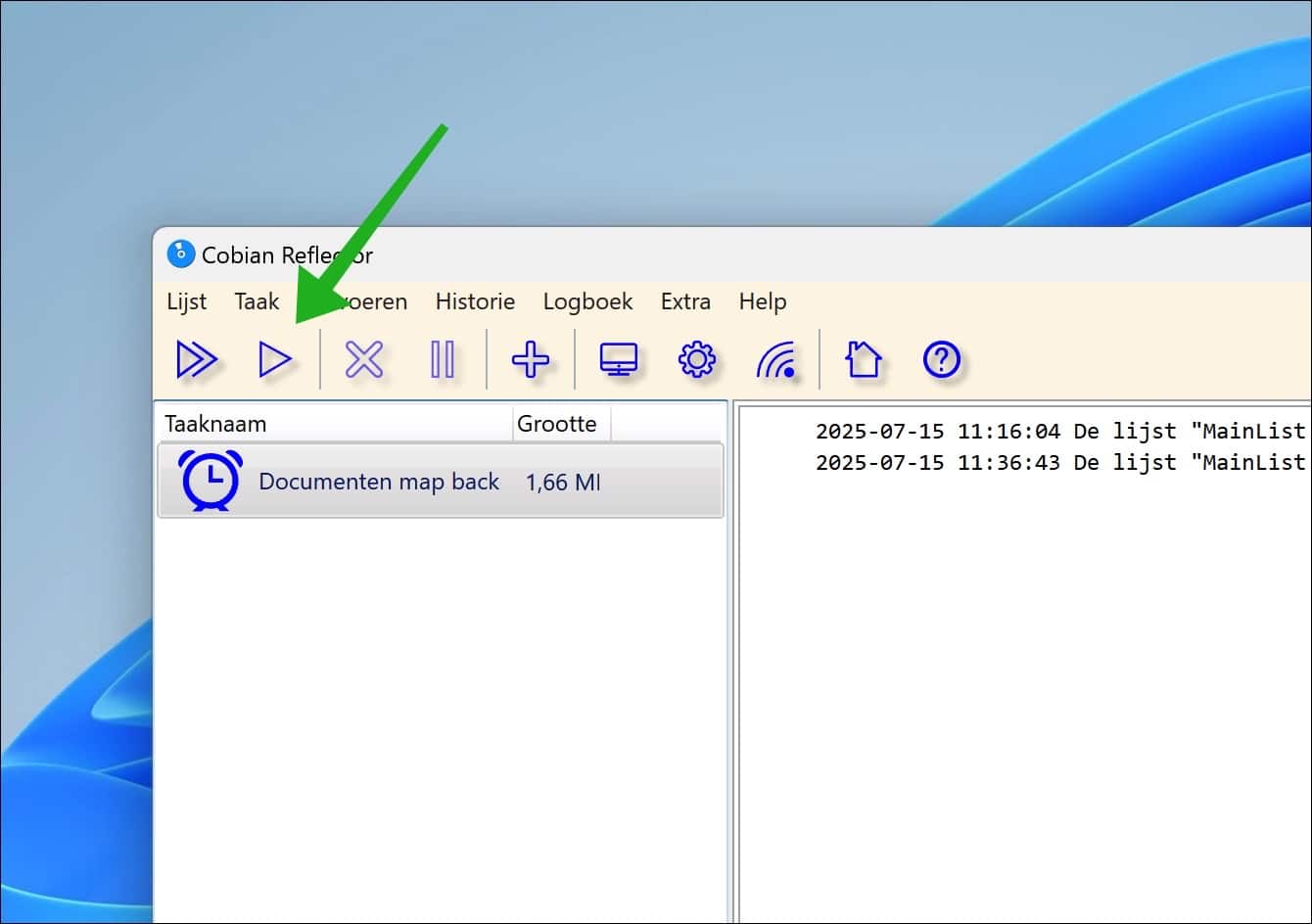 Gratis back-up maken met Cobian Reflector