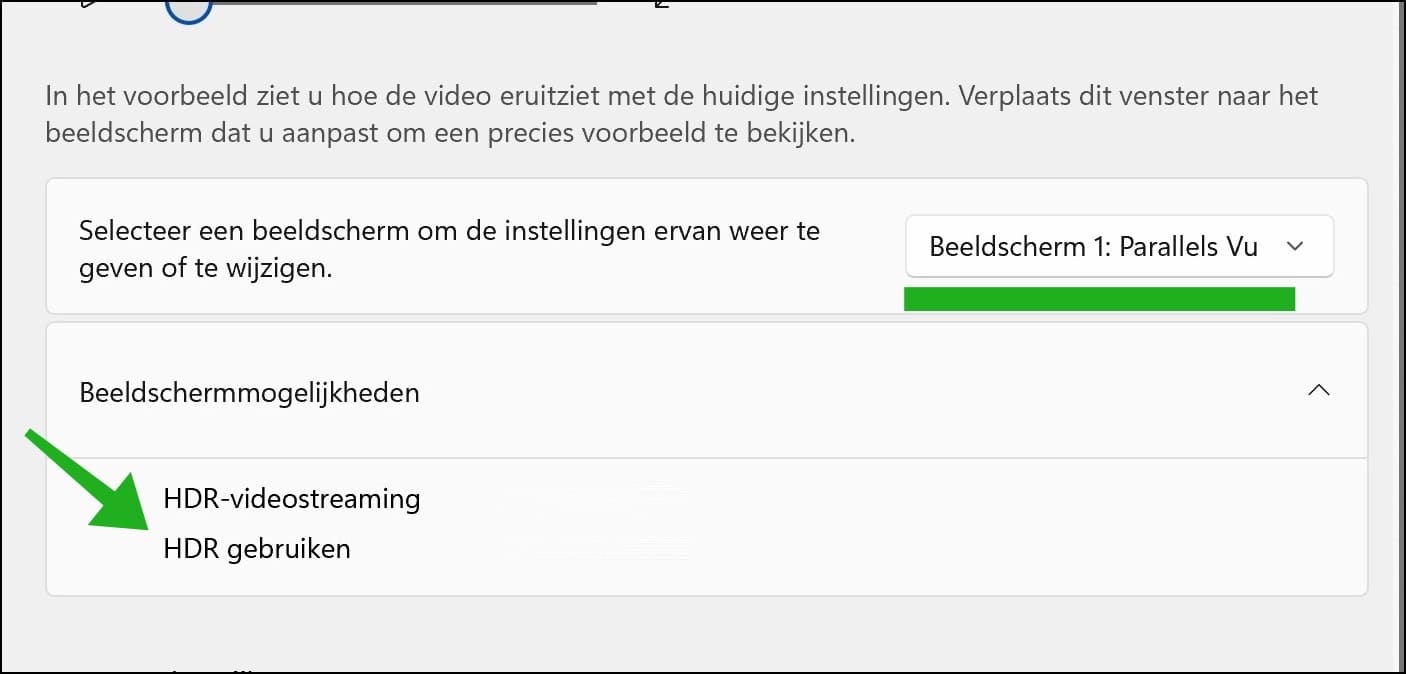 HDR uitschakelen in Windows 11